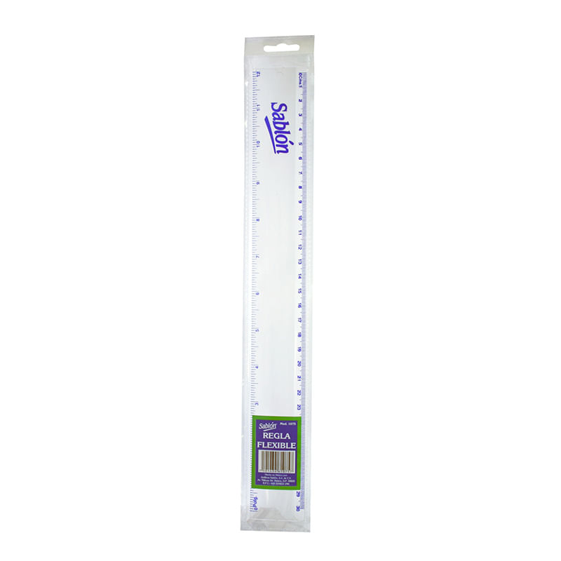 Regla Plastica 30Cm Azor 306.1075