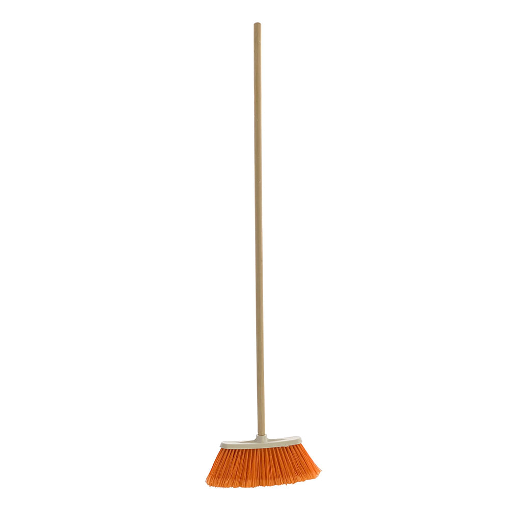 ESCOBA ECONOMICA PERICO CON BASTON DE MADERA CE