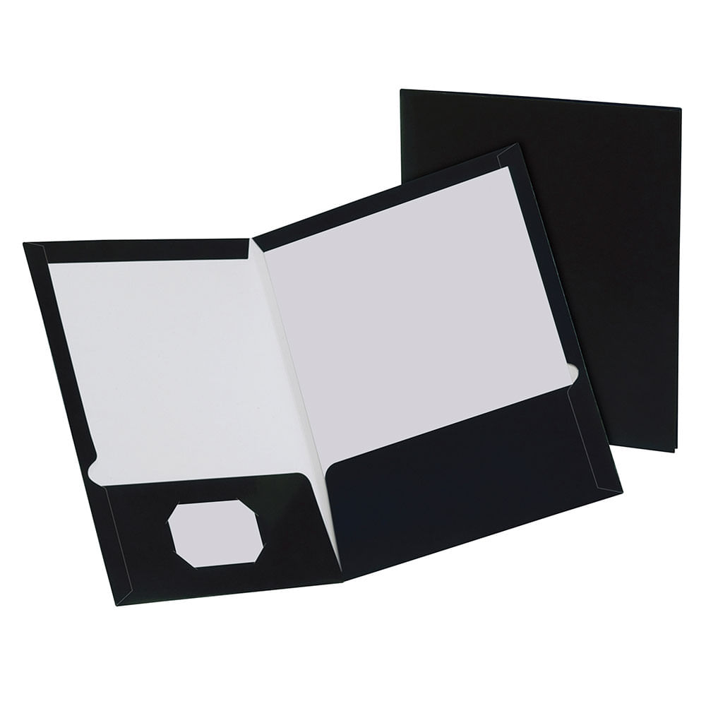 Folder Carta Ejecutivo Negro Con 5Pzas 51734