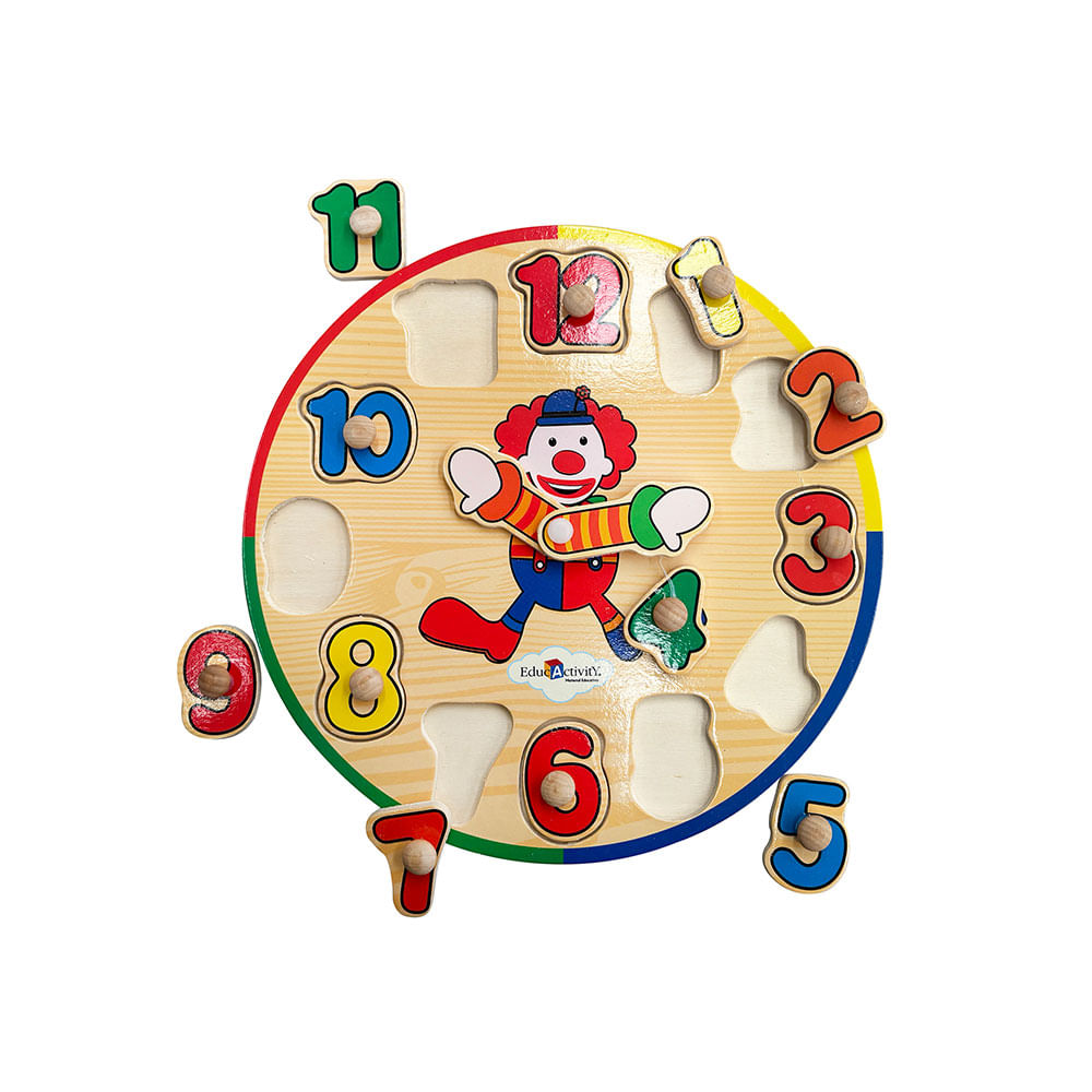 Juego Didactico Reloj Payaso 607