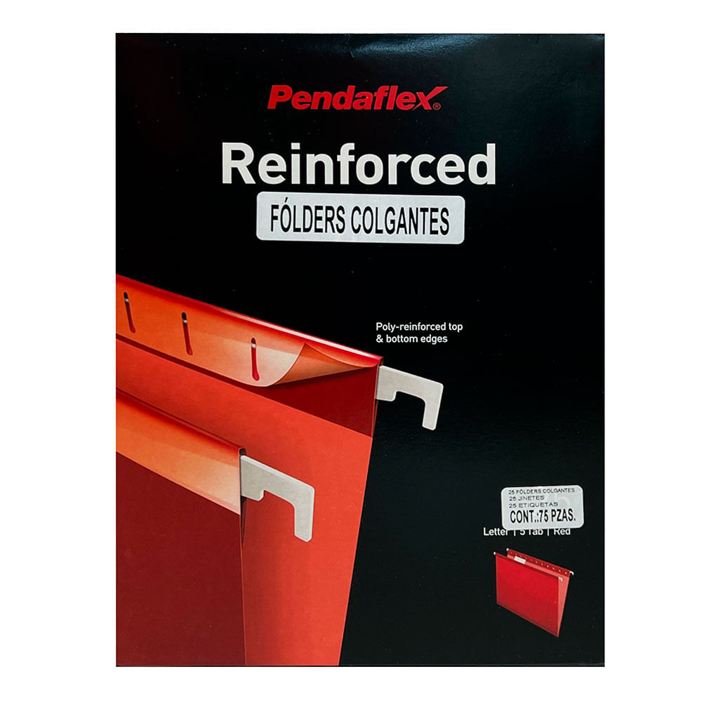 Folder Colgante Carta Rojo Con 25Pzas Reforzado 4152 1/5 Red